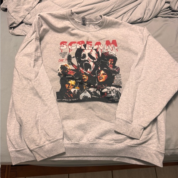 Gildan | Tops | Scream Graphic Sweatshirt | Poshmark